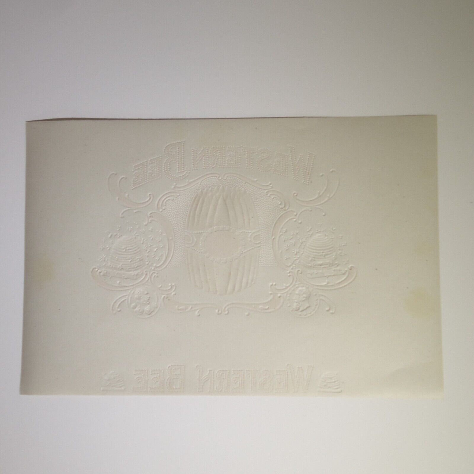 Vintage ORIGINAL Cigar Box Label Western Bee Embossed C15 - Etsy