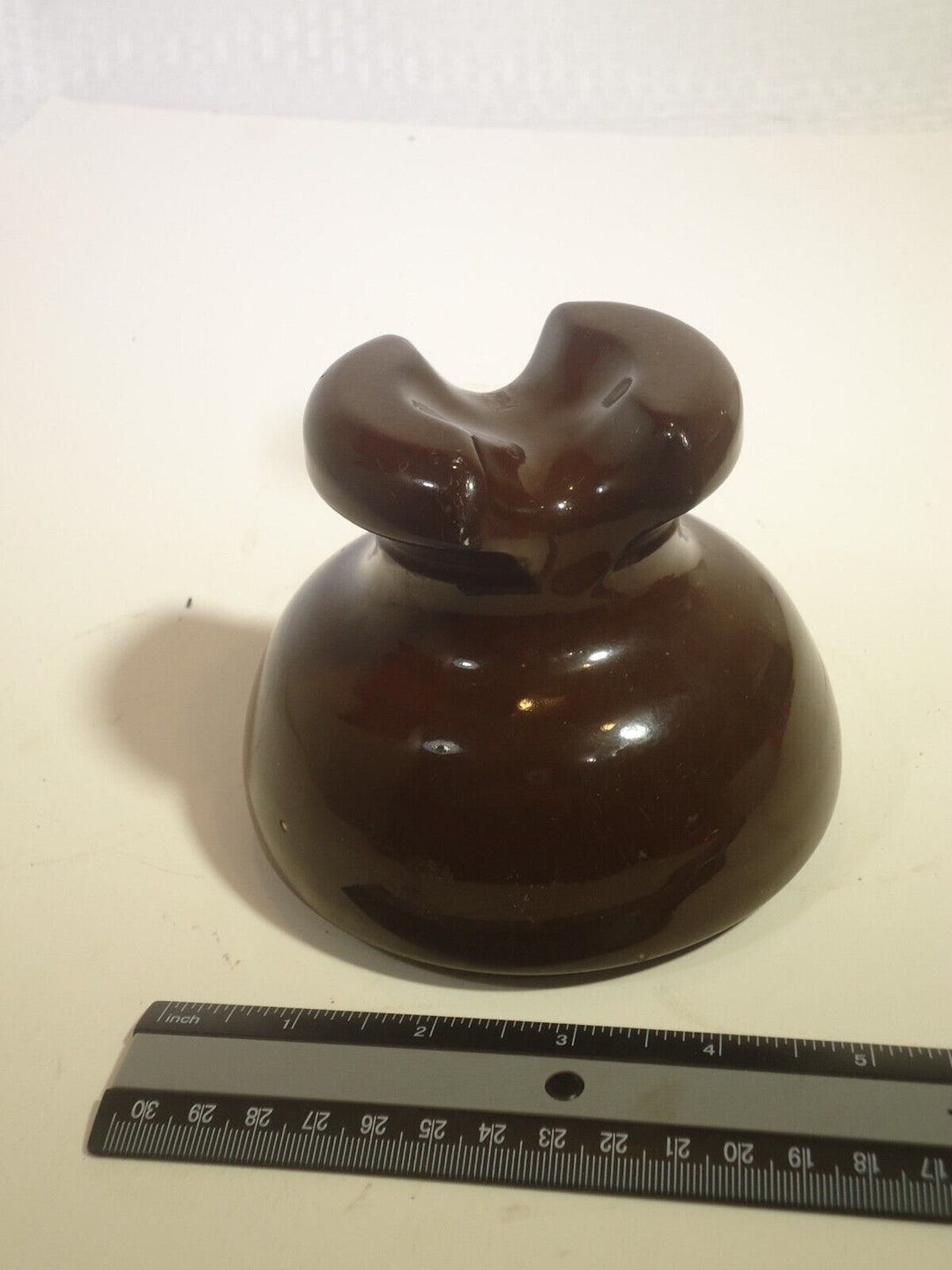 Fred M Locke Insulator Porcelain Ceramic Glazed Brown - Etsy