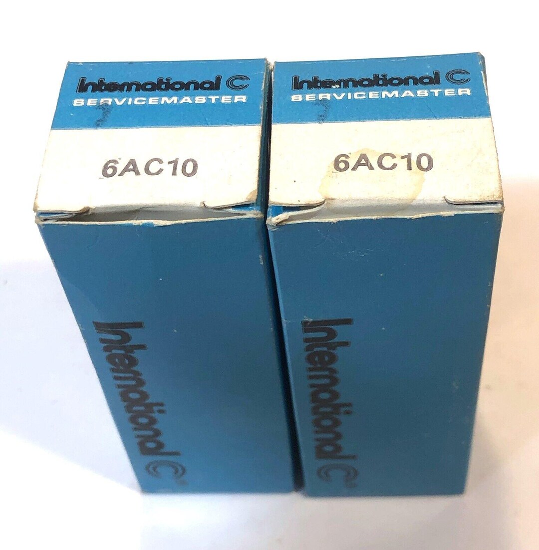 2 Servicemaster 6AC10 Electron Vacuum Radio Amplifier Tubes in Boxes ...