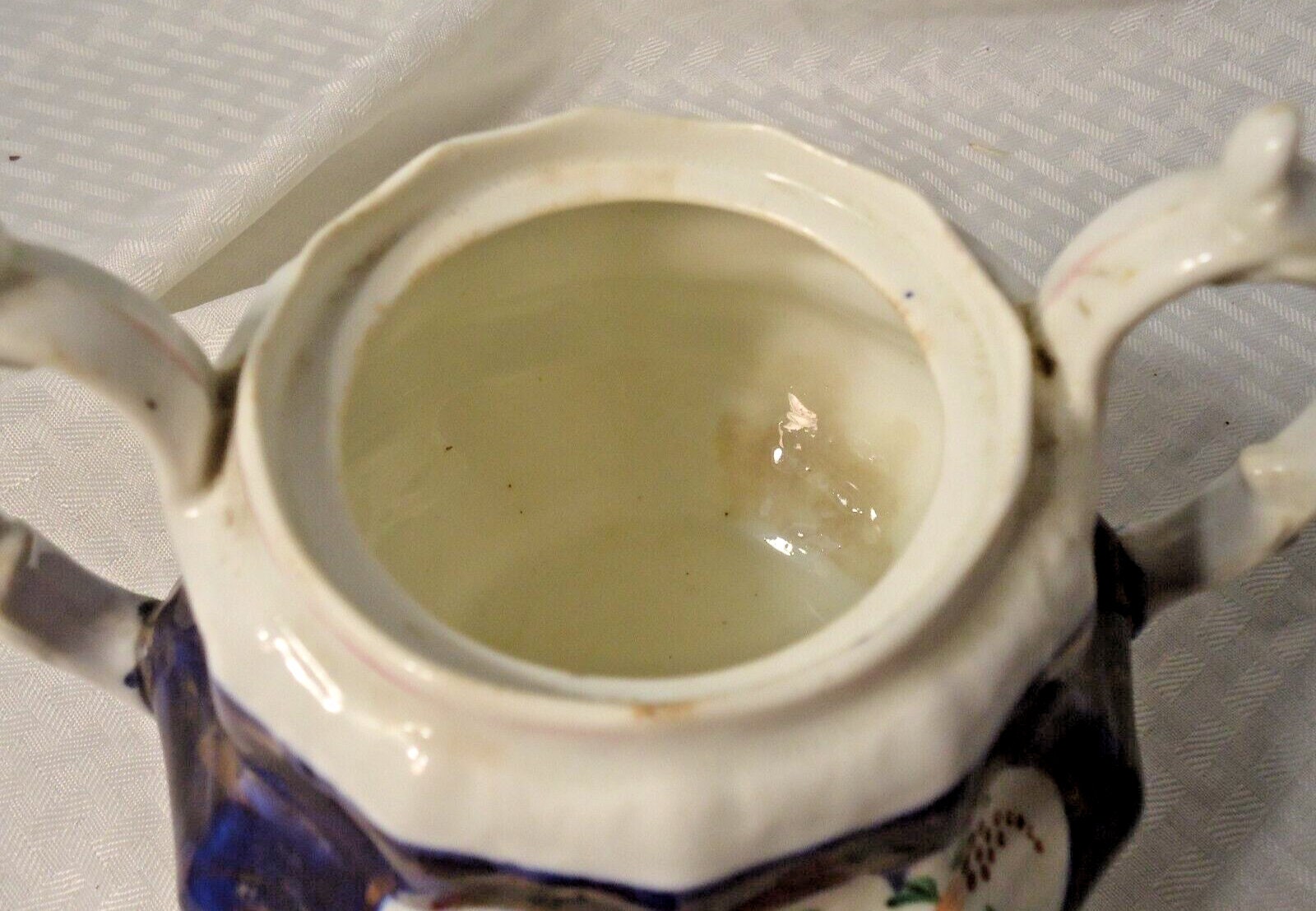 Colorful Antique Staffordshire Porcelain Gaudy Welsh English Teapot 6 C ...