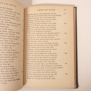 Vintage Book Sohrab and Rustum Matthew Arnold Poems Poetry 1910 - Etsy
