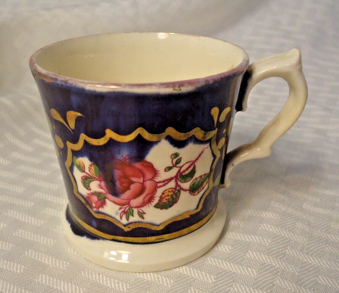 Colorful Antique Staffordshire Porcelain Gaudy Welsh Small - Etsy