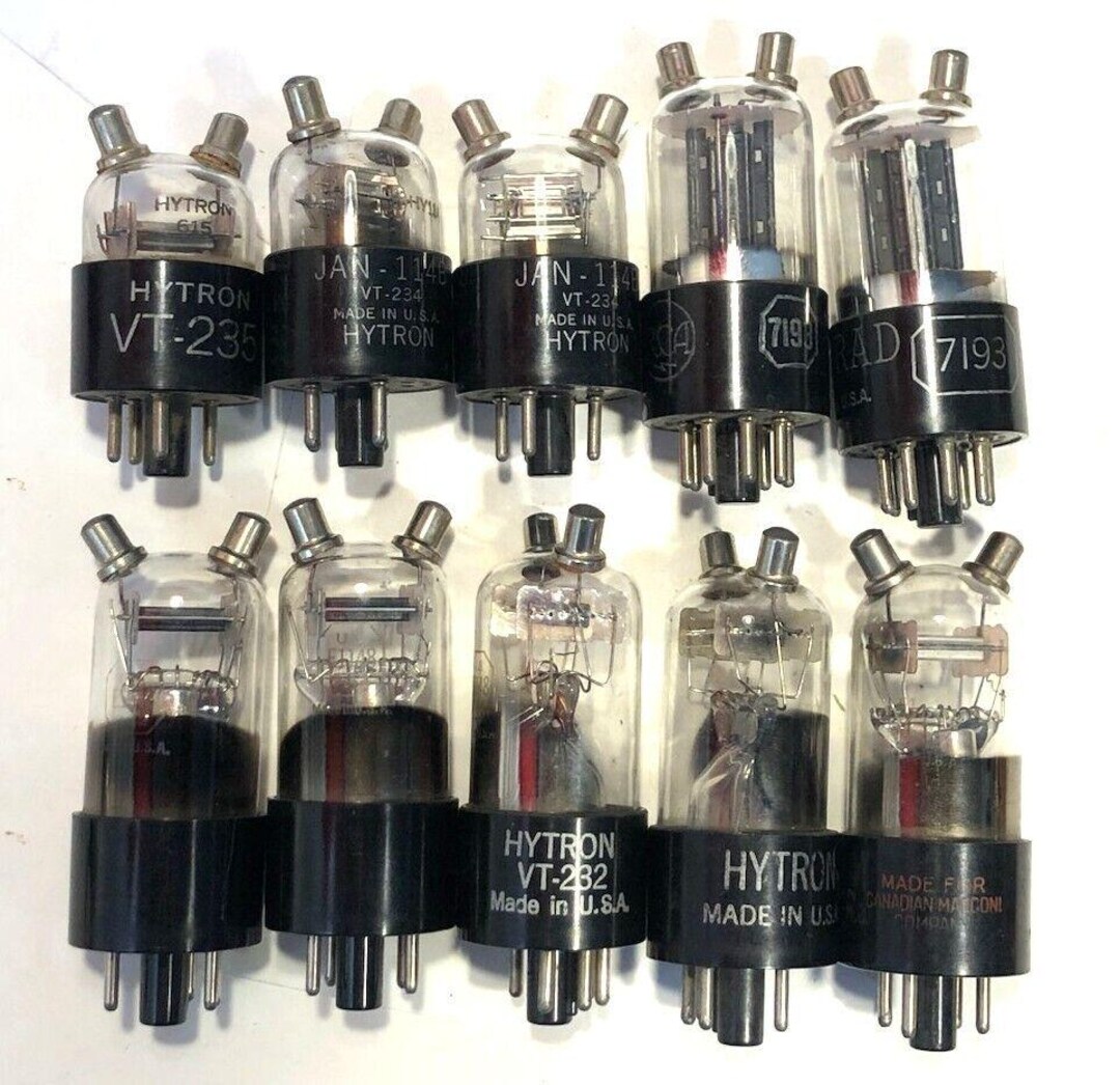 10 Hytron Triode Electron Amplifier Radio Vacuum Tubes VT-235 7193 VT ...