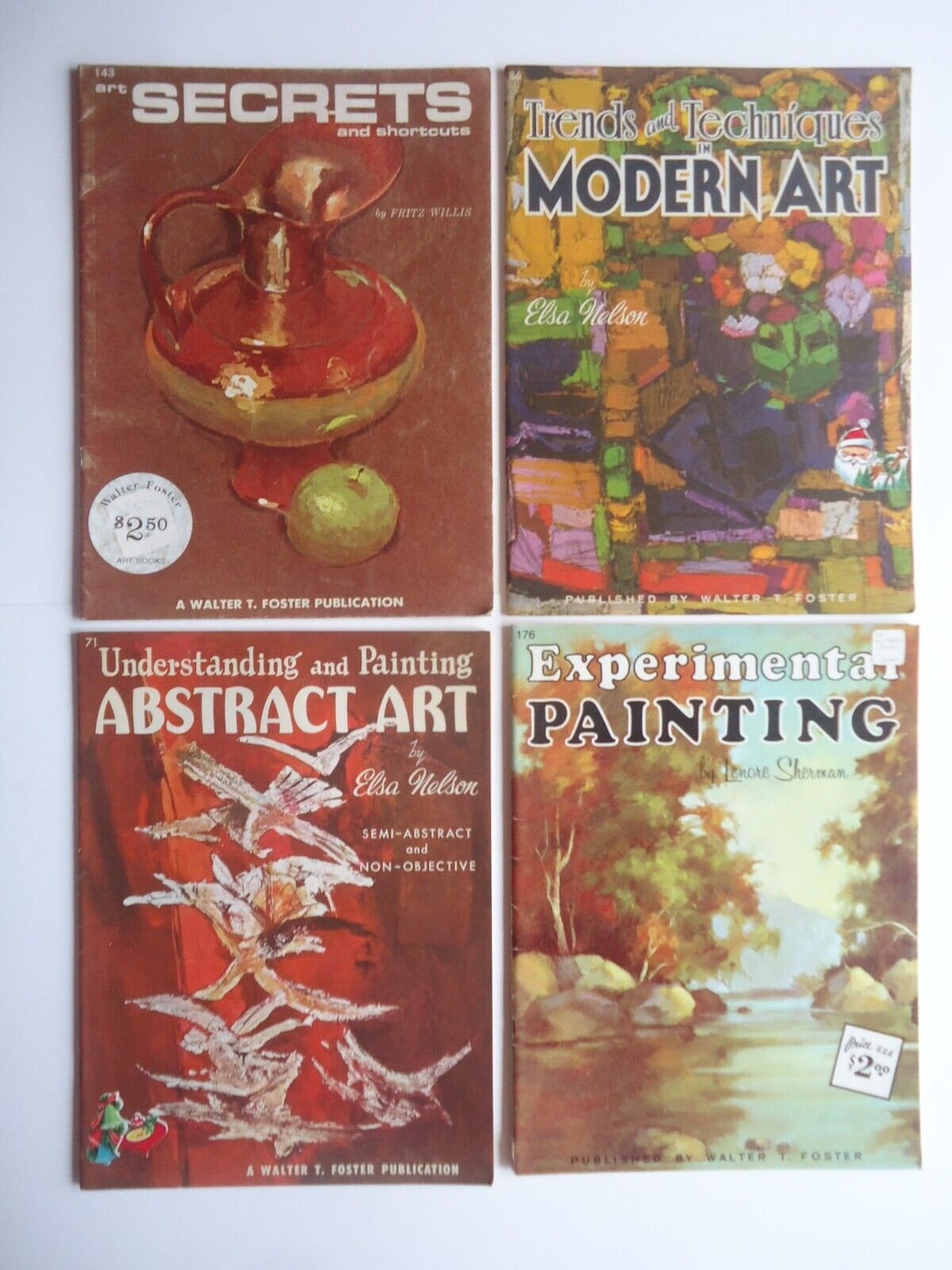 4 Walter Foster How to Draw & Paint Books Abstract Art Secrets ...
