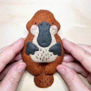 Paddy Platypus PDF Pattern, a Hand Sewn Wool Felt Ornament/ Toy, Bush ...