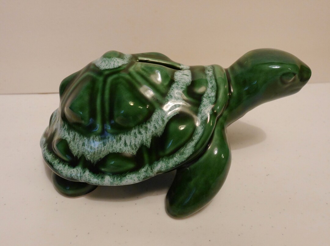 Trentham Art Ware Ceramic Tortoise Money Box With Stopper - Etsy UK