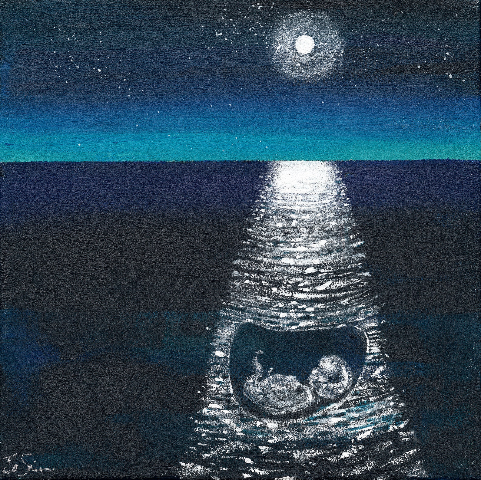 Mother Moon - Moonlight - Moon on the Water - Newborn - in Utero ...