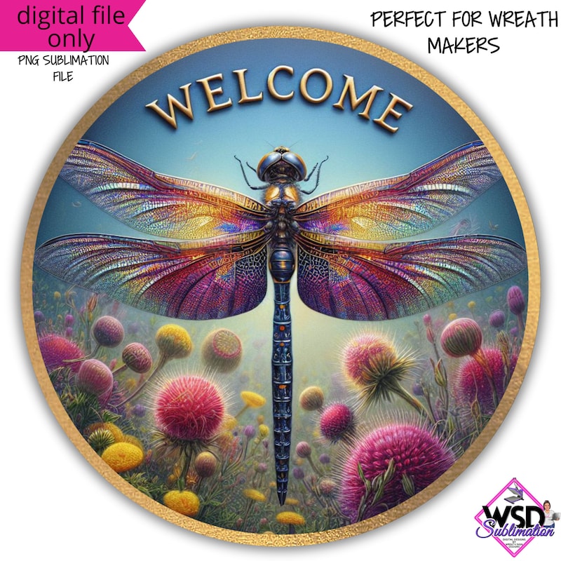 Dragonfly Wreath - Etsy