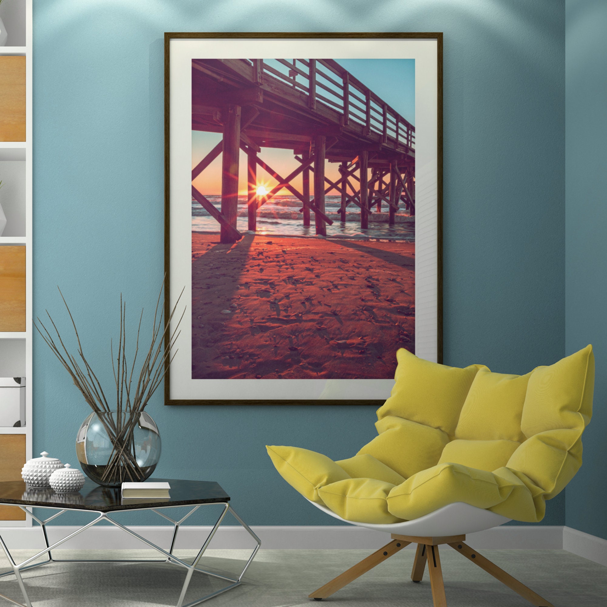 Sunrise at the Pier, Ocean Sunrise Photo, Ocean Wall Art, Sunrise by ...