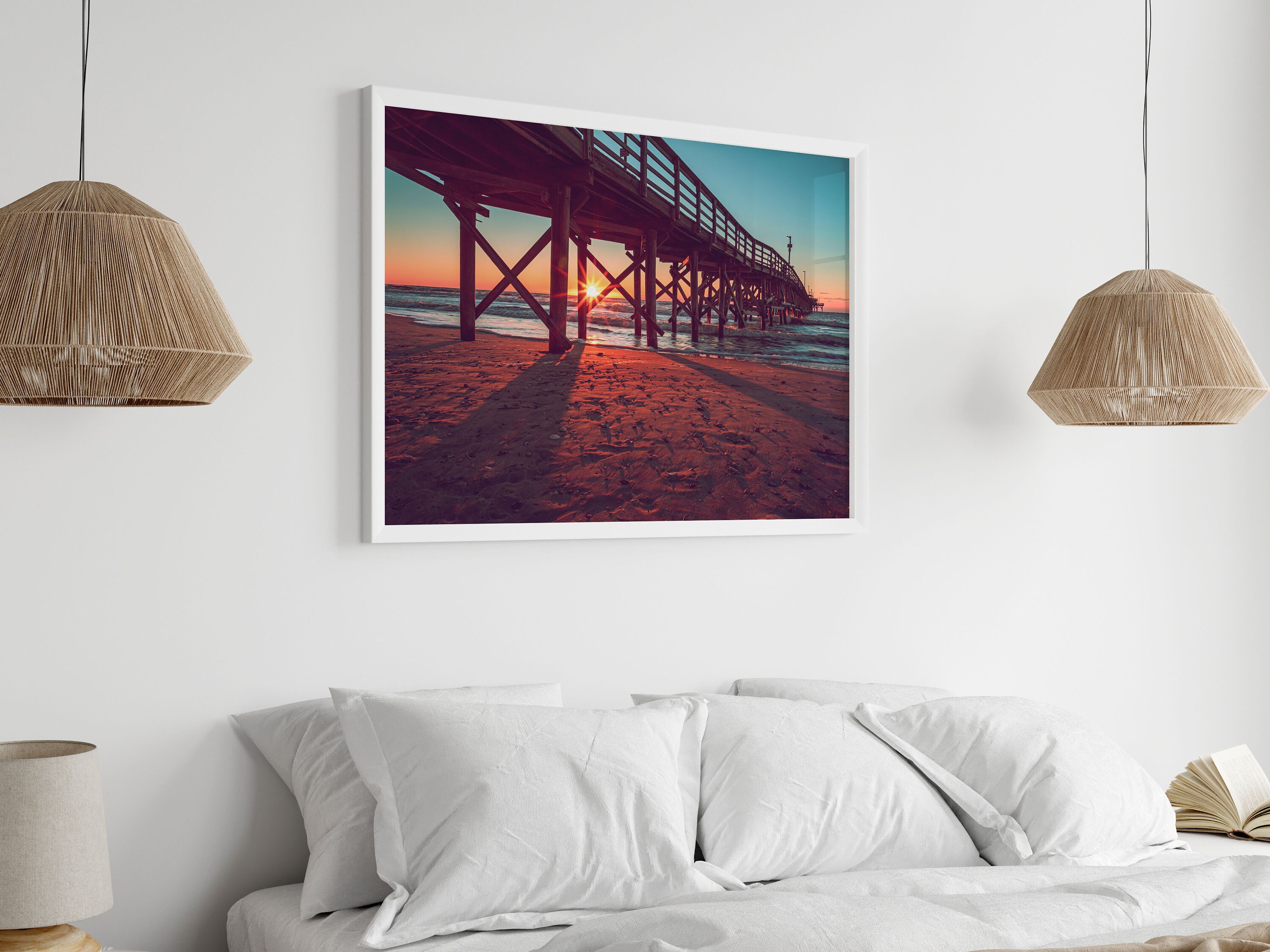 Sunrise at the Pier, Ocean Sunrise Photo, Ocean Wall Art, Sunrise by ...
