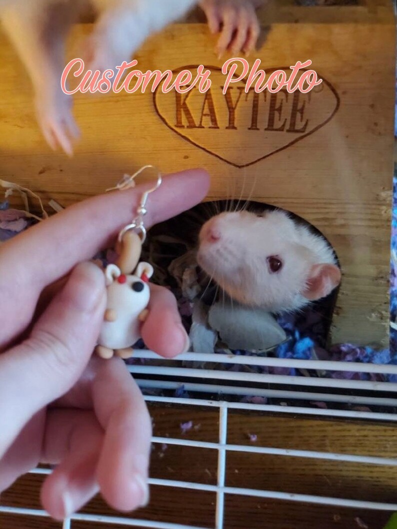 Chubby Rat Earrings - Etsy