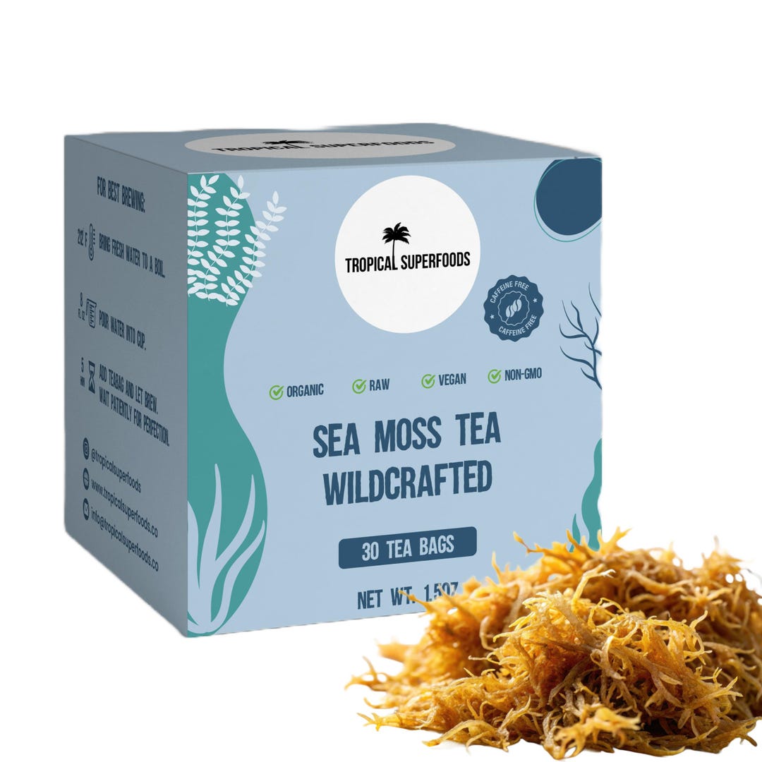 Sea Moss Tea , Pure Ocean Harvested Organic Sea Moss Tea 92 Minerals ...