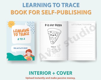 Kids Learning to Trace Activity Book - A to Z (PDF) - Etsy