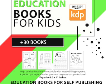 Preschool Worksheet KDP Templates Bundle | Education Books for Kids ...