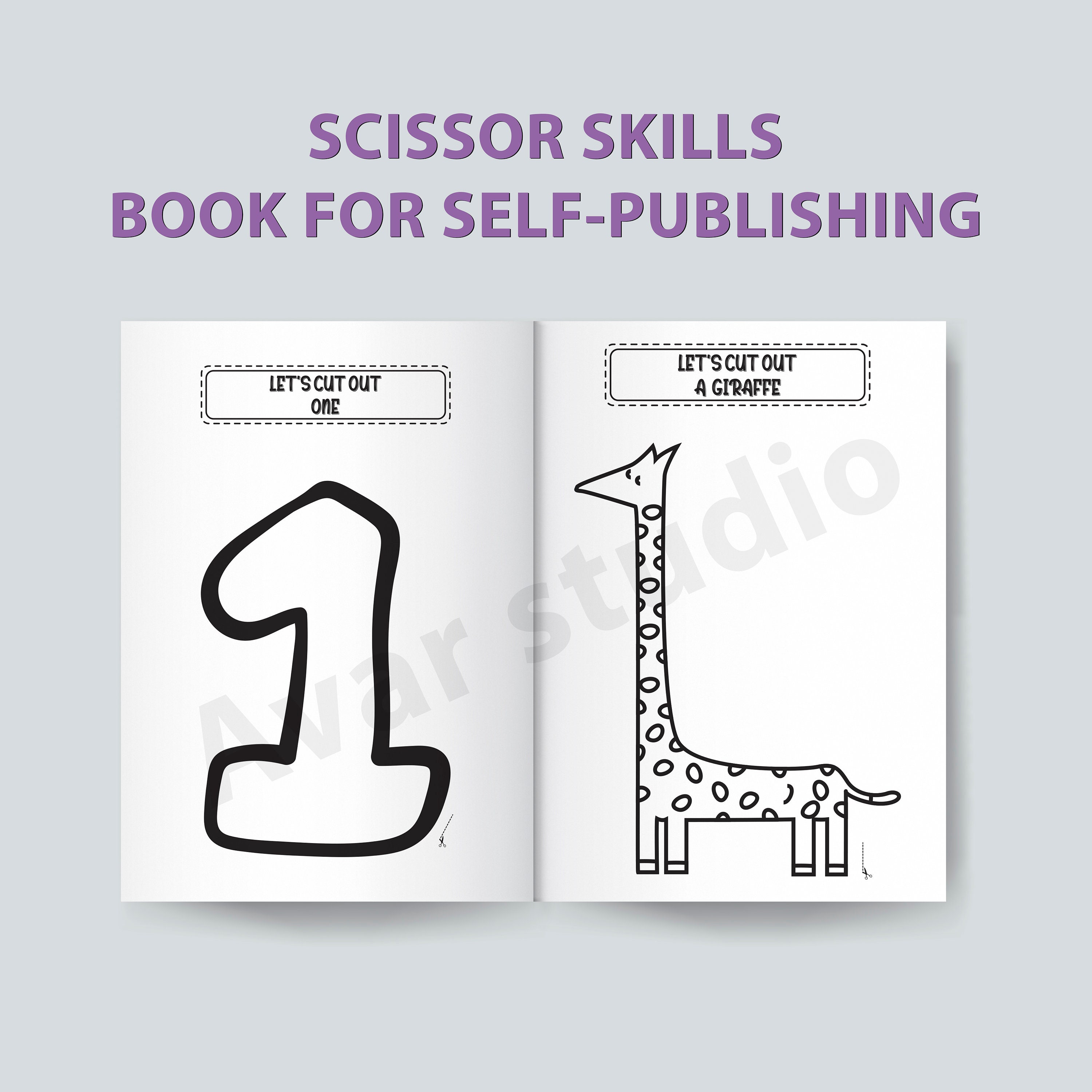 Scissor Skills Activity Book Printable Activity BOOK for - Etsy