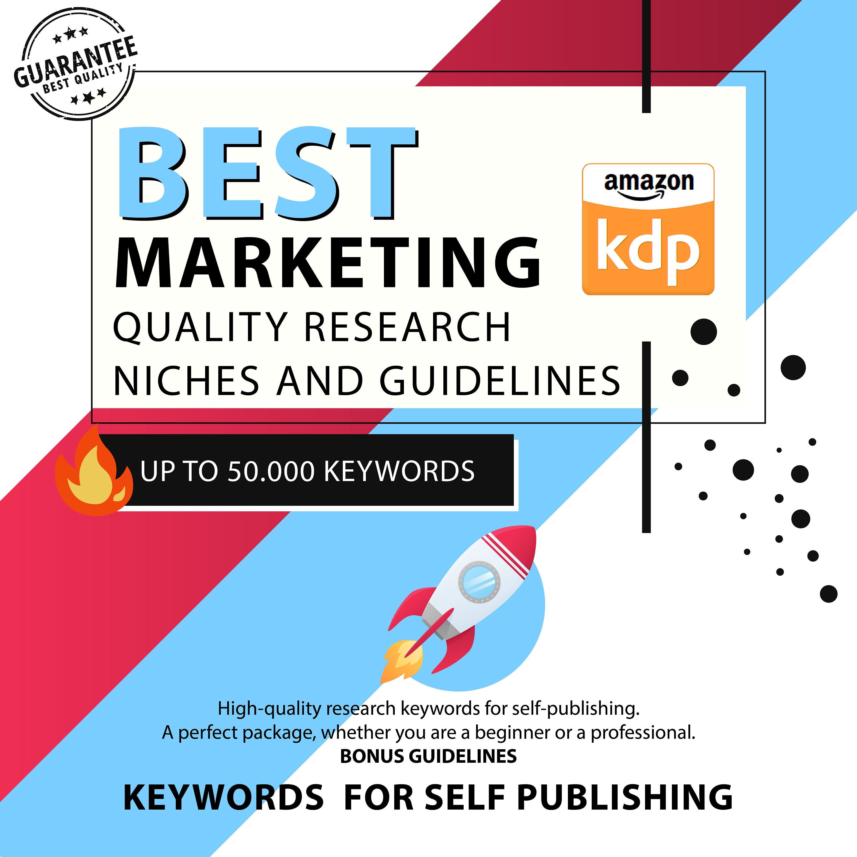 KDP: BEST MARKETING Quality Research Niches and Guidelines - Etsy