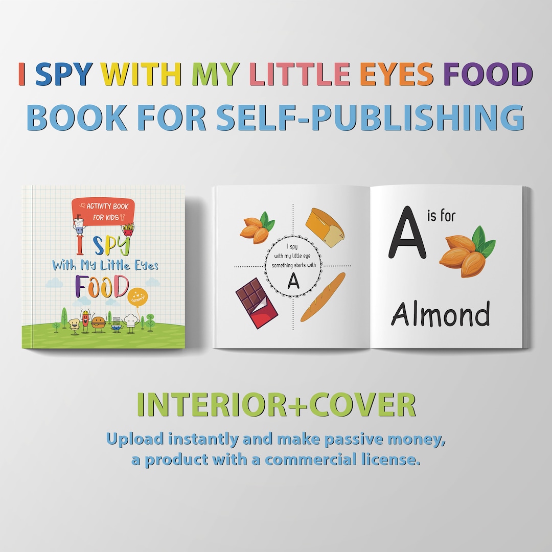I Spy With My Little Eyes Food Activity Book | Amazon KDP Interiors for ...