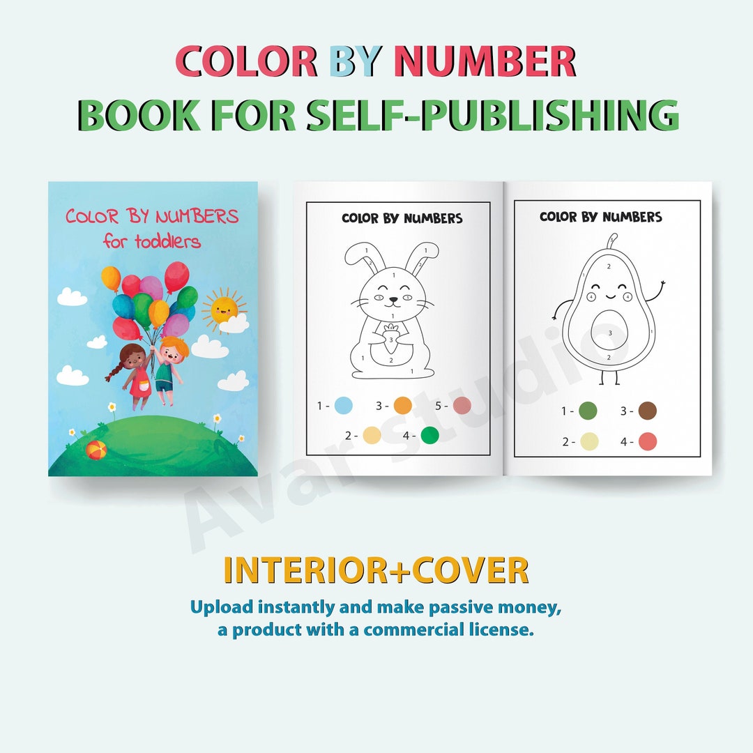 Color by Number Book Printable BOOK for SELF-PUBLISHING With Commercial ...