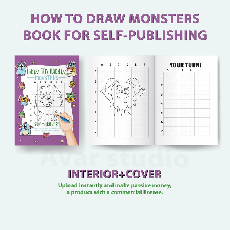 How to Draw Monsters Printable Activity BOOK for - Etsy