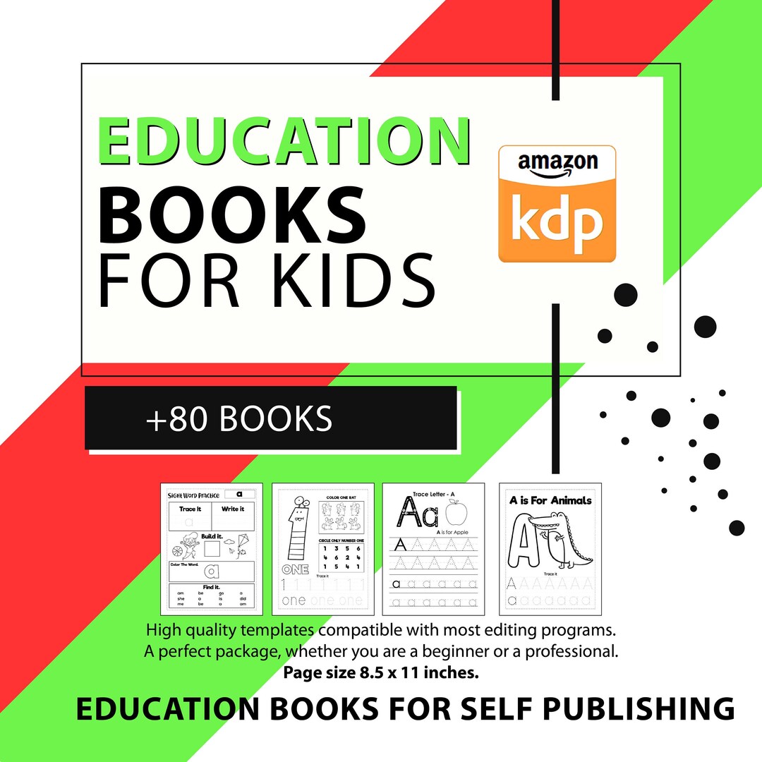 BUNDLE KDP Interior Templates Premium EDUCATION Books For Etsy