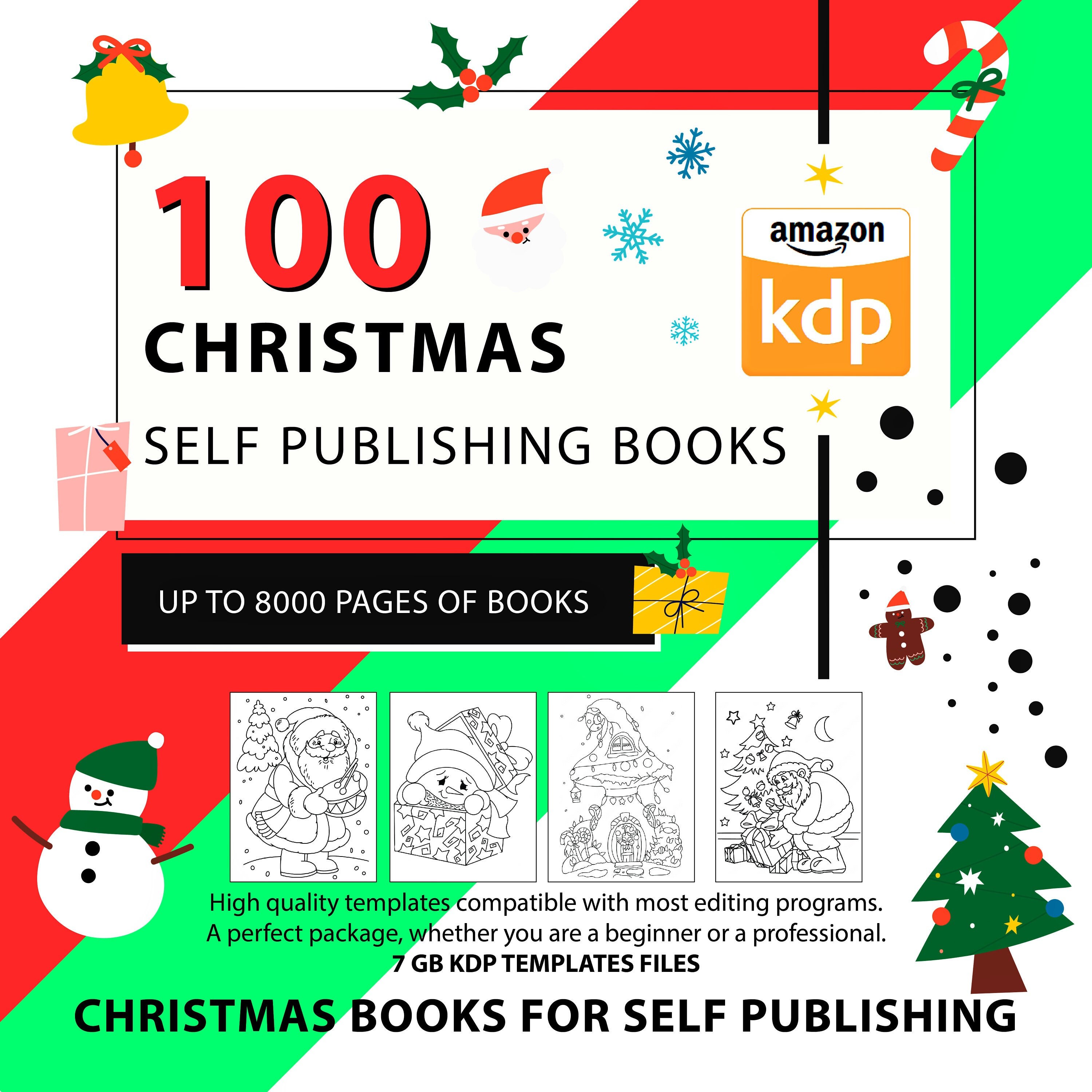 BUNDLE 100 CHRISTMAS Books for Self Publishing KDP Interior Templates ...