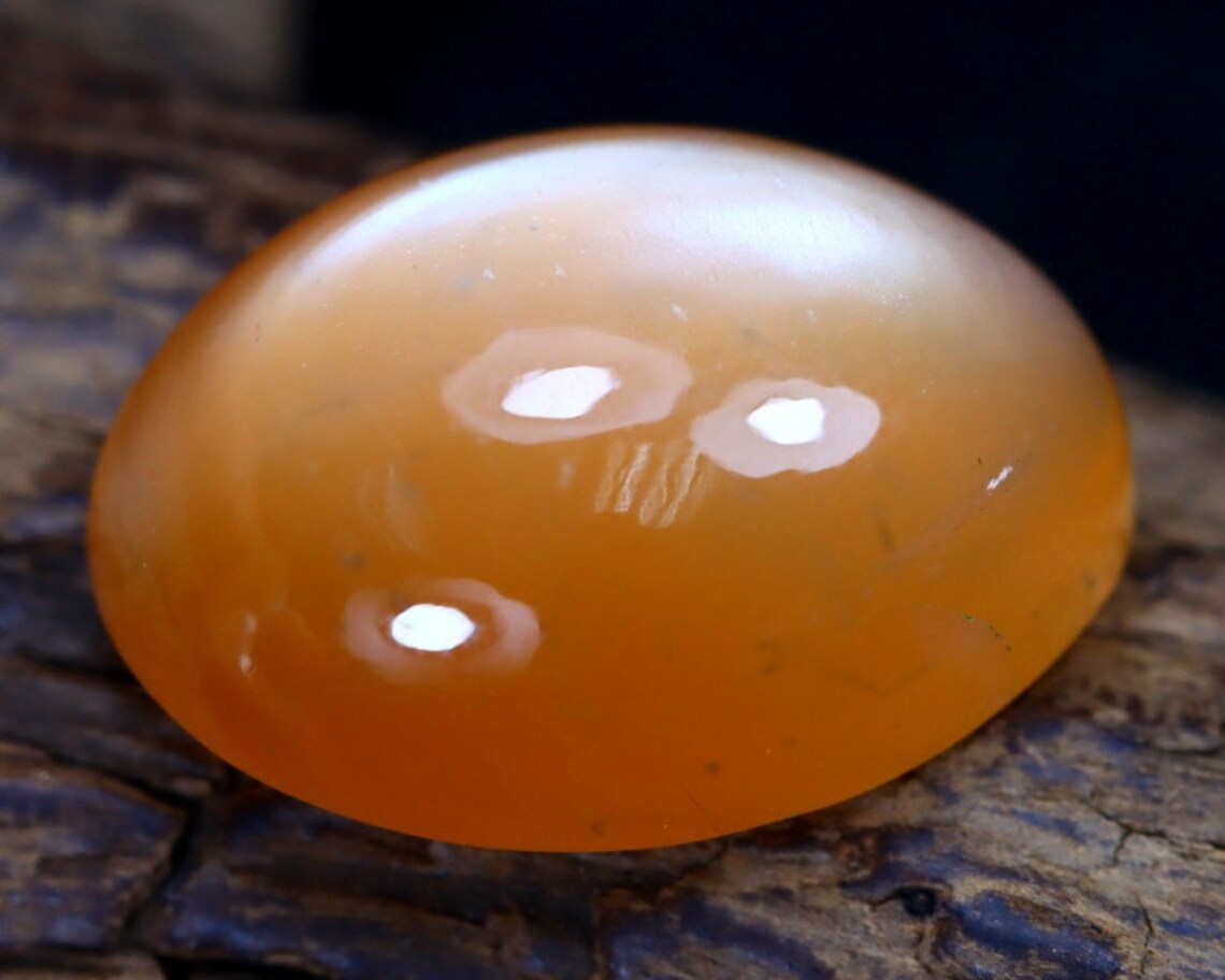 Peach/Orange Moonstone 12.26Ct Natural Stunning Gem for | Etsy