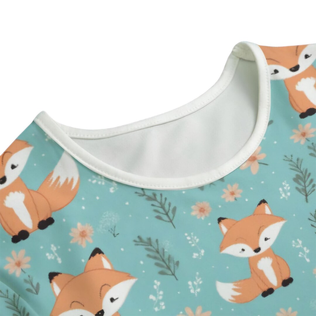 Adult ABDL Fox Print Bodysuit | Cute Age Regression Clothing for ...