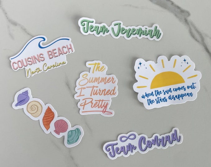 The Summer I Turned Pretty Sticker Pack // TSITP Merch // Conrad and ...
