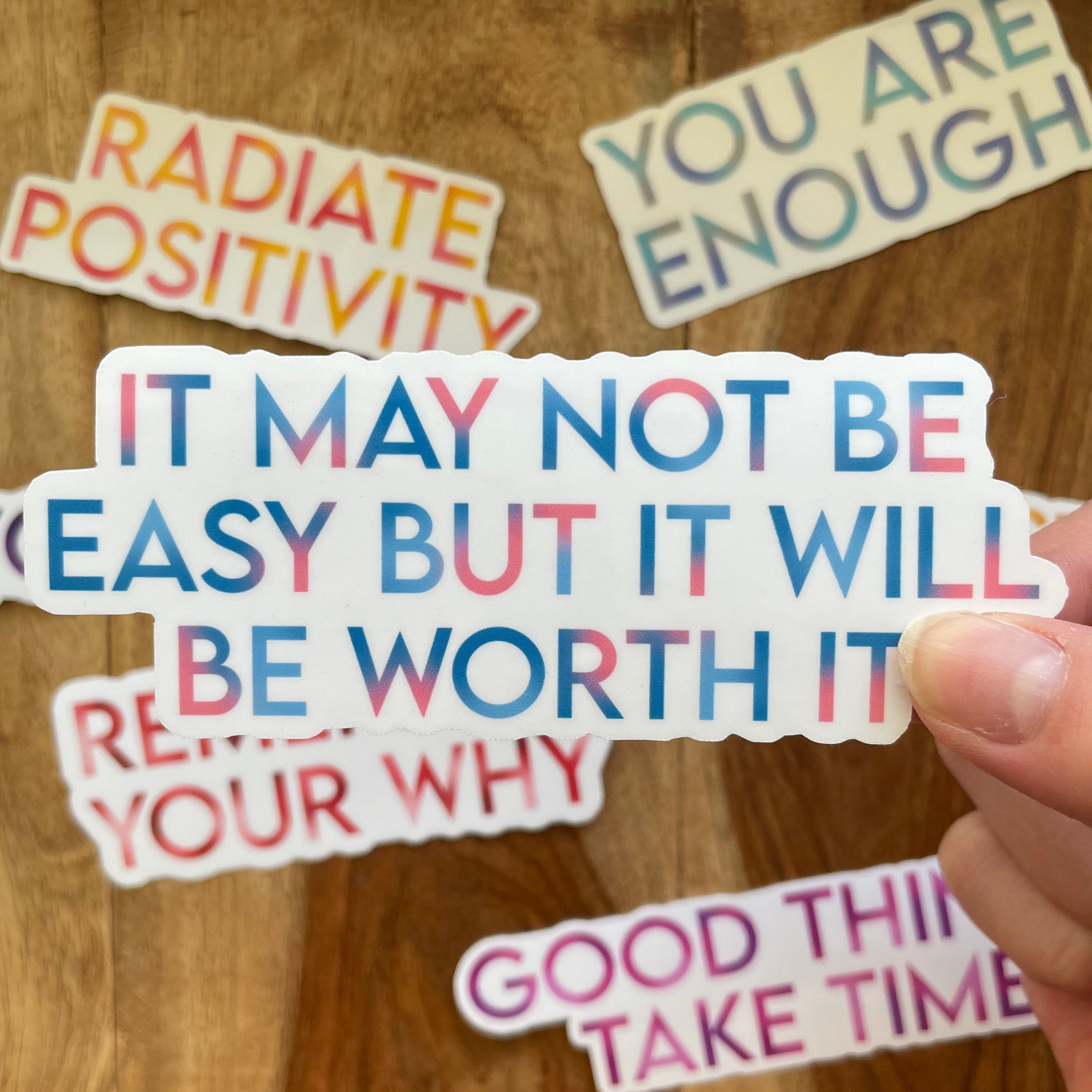 Custom Quote Sticker // Quote Decal // Quote Sticker Pack // | Etsy