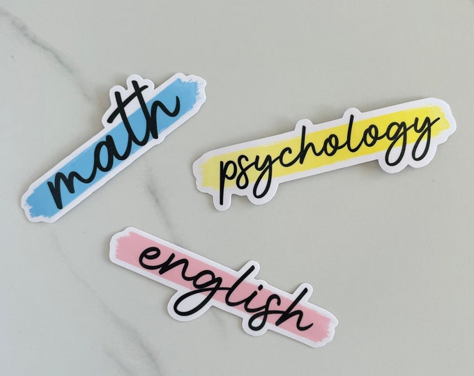 Custom Notebook Labels for School // Notebook Decoration Stickers ...