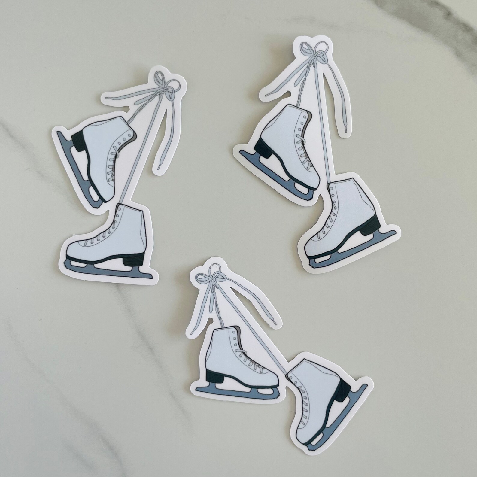 Ice Skates Sticker // Ice Skate Water Bottle Sticker // Ice Skating ...