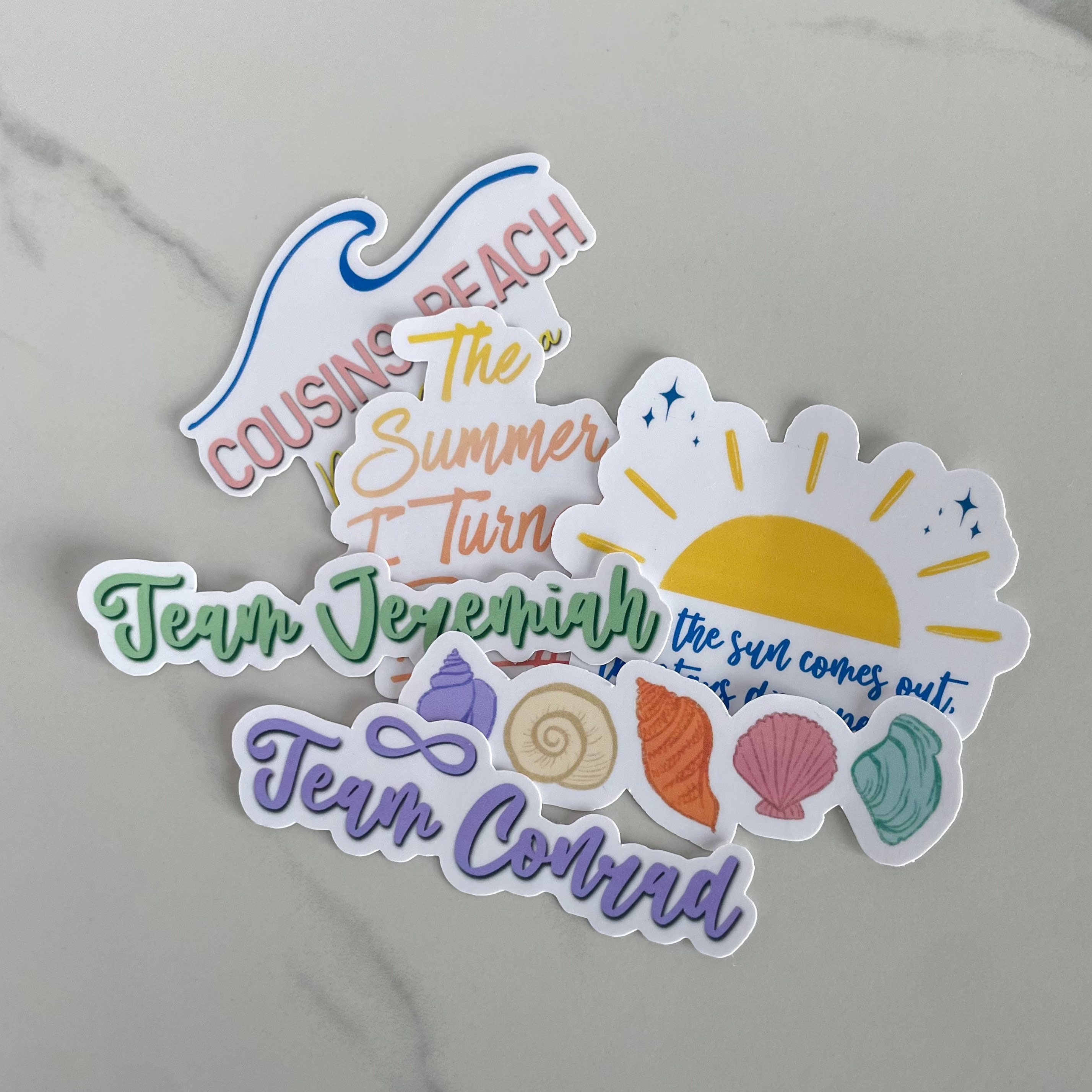 The Summer I Turned Pretty Sticker Pack // TSITP Merch // Conrad and ...