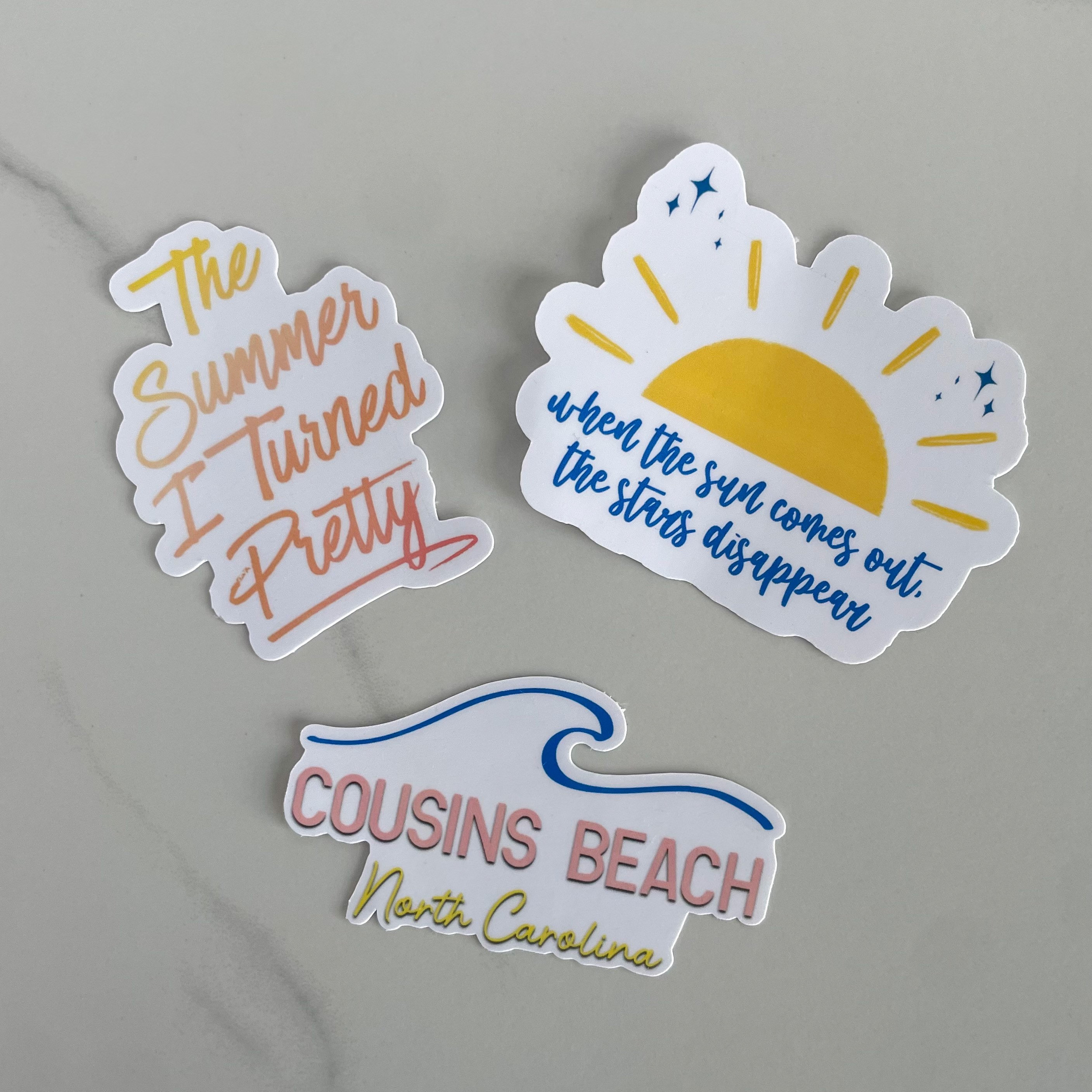 The Summer I Turned Pretty Sticker Pack // TSITP Merch // - Etsy Australia