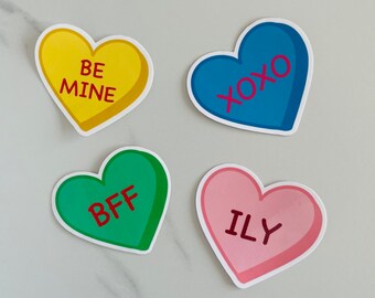 Conversation Hearts Sticker - Etsy