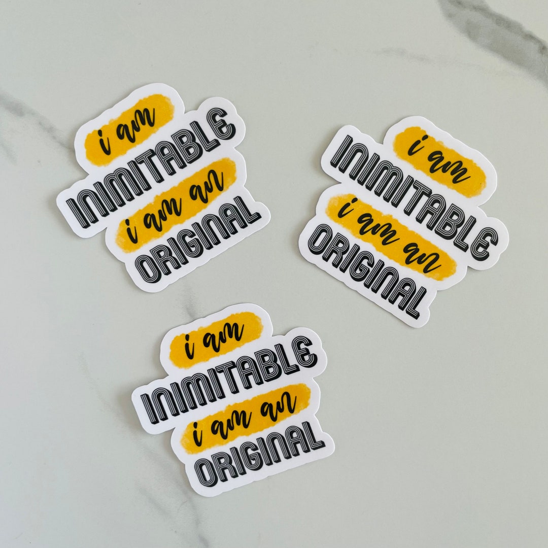 Hamilton Quote Sticker // Aaron Burr Quote // I Am Inimitable, I Am an ...
