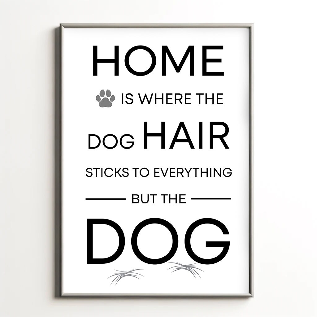 Minimalist Digital Poster, Printable Wall Art for Dog Owners, Dog Mom ...