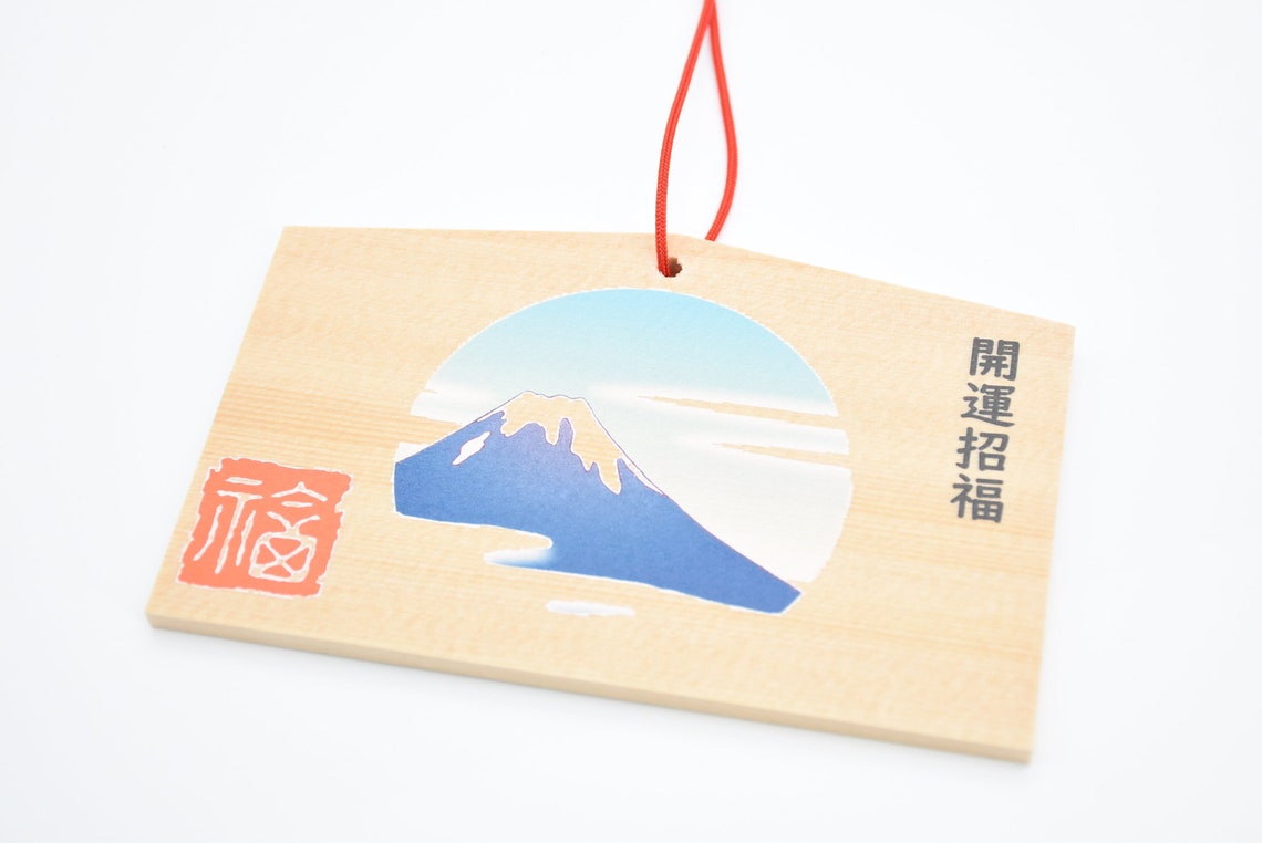 Japanese Ema for good Luck Mt.fuji Design From - Etsy