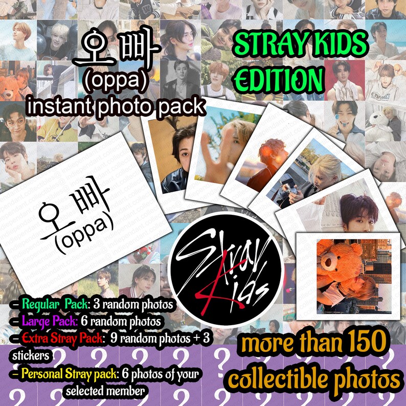 SKZ Stray Kids - Oppa Instant Photos Pack - Etsy