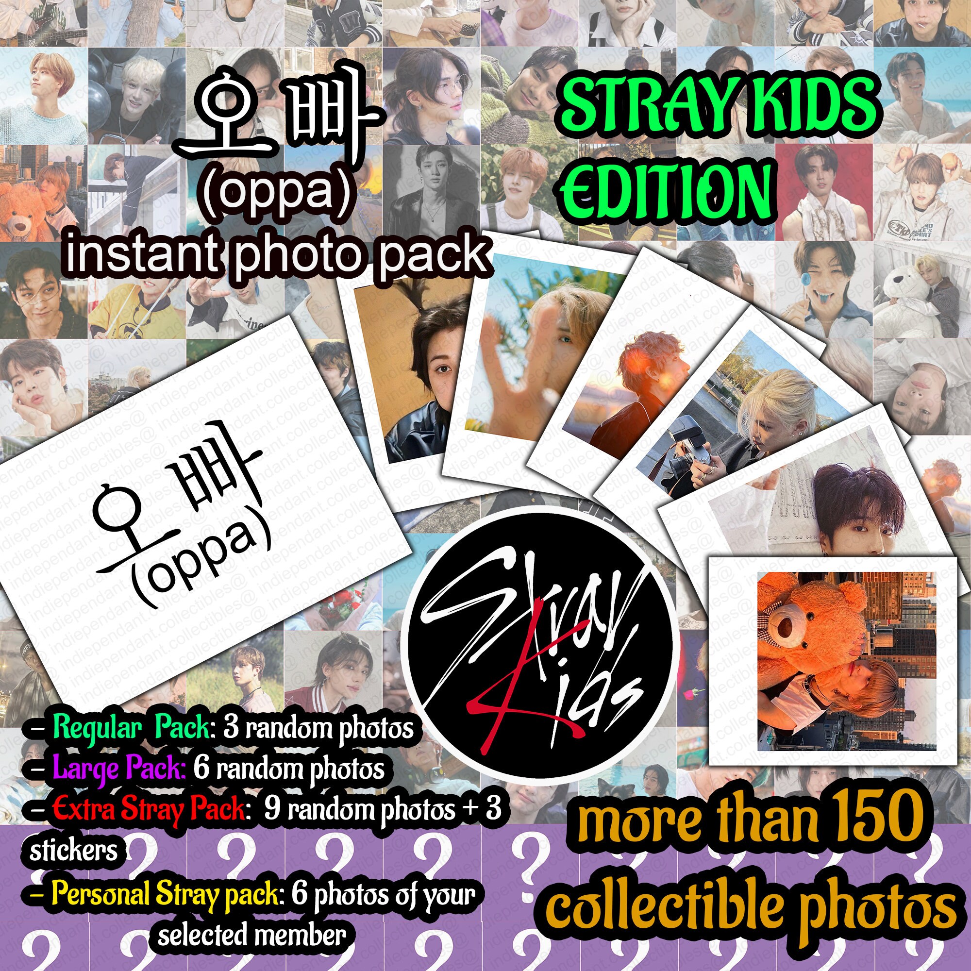 SKZ Stray Kids Oppa Instant Photos Pack - Etsy