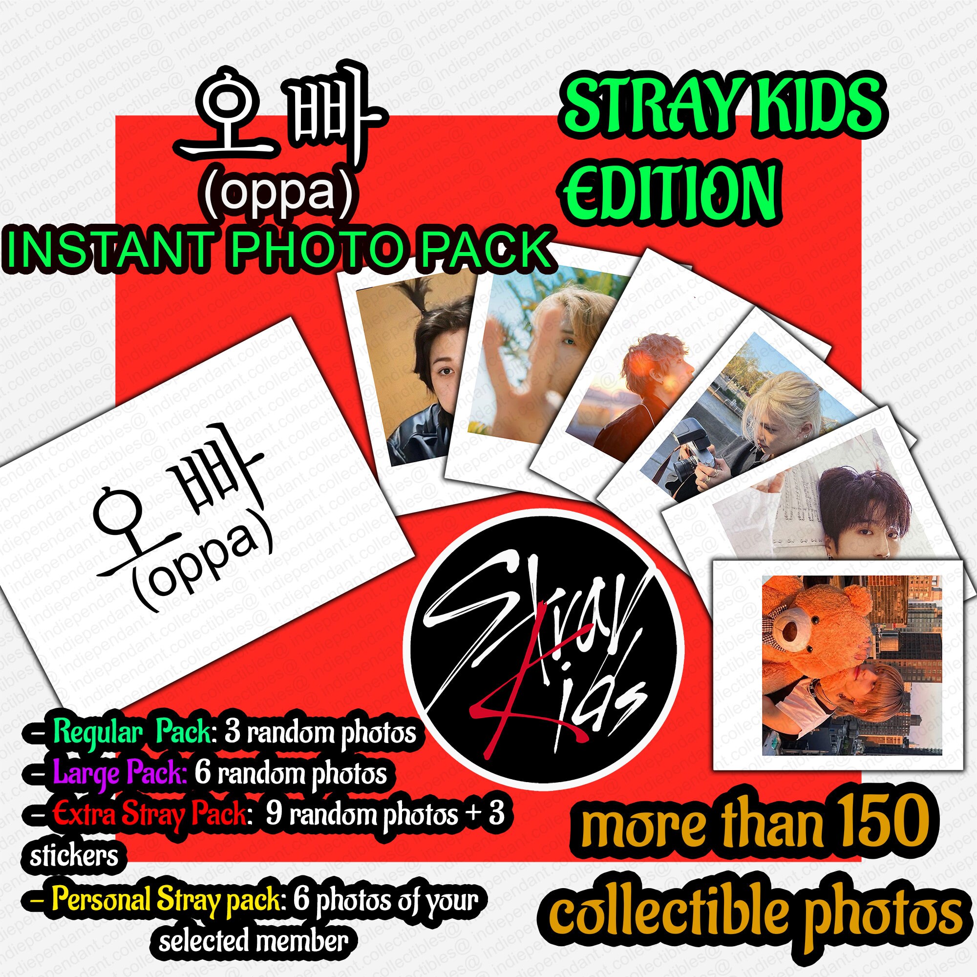 SKZ Stray Kids Oppa Instant Photos Pack - Etsy
