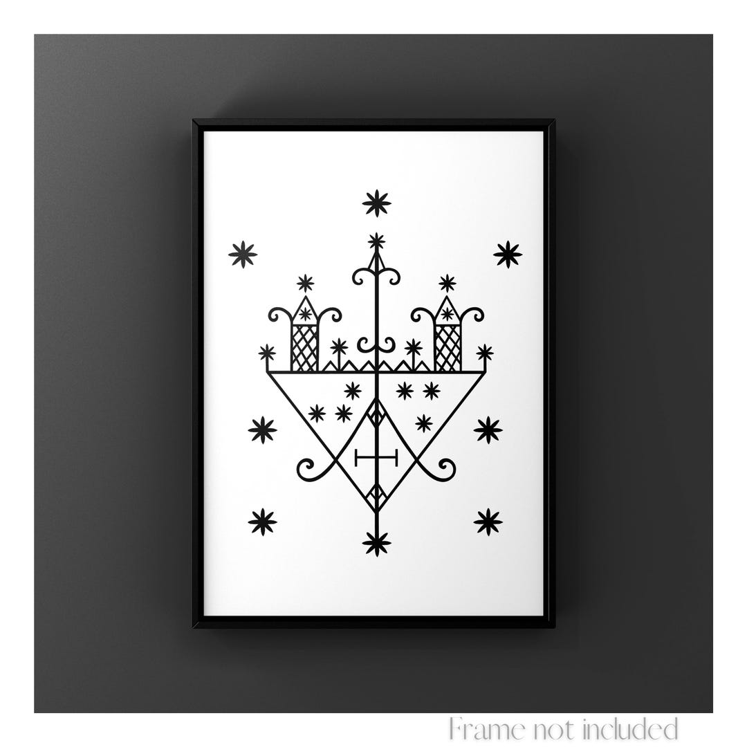 Digital Download Veve Sobo Kessou Print Voodoo Drawing Kouzen Voodoo ...