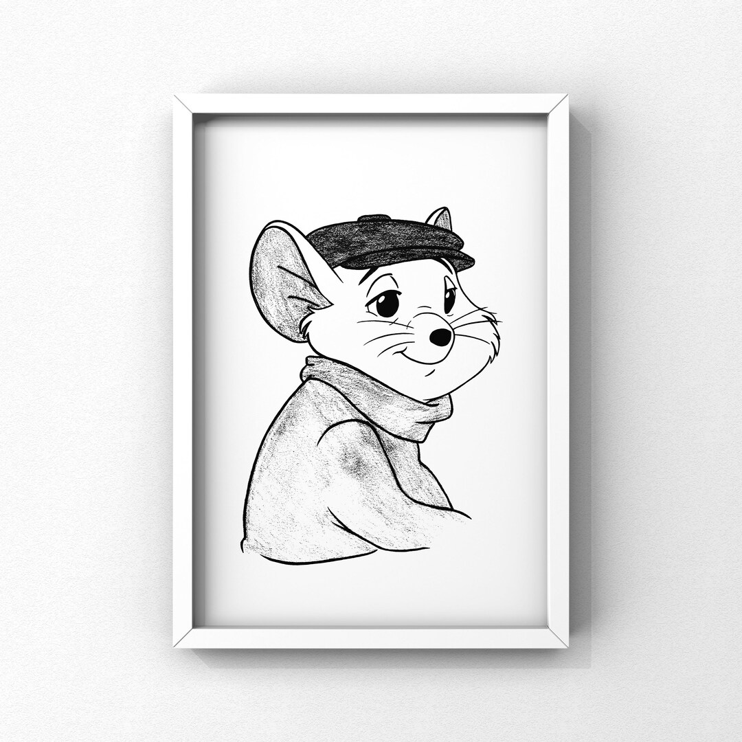 Bernard & Bianca Print the Rescuers Walt Disney Illustration Print ...
