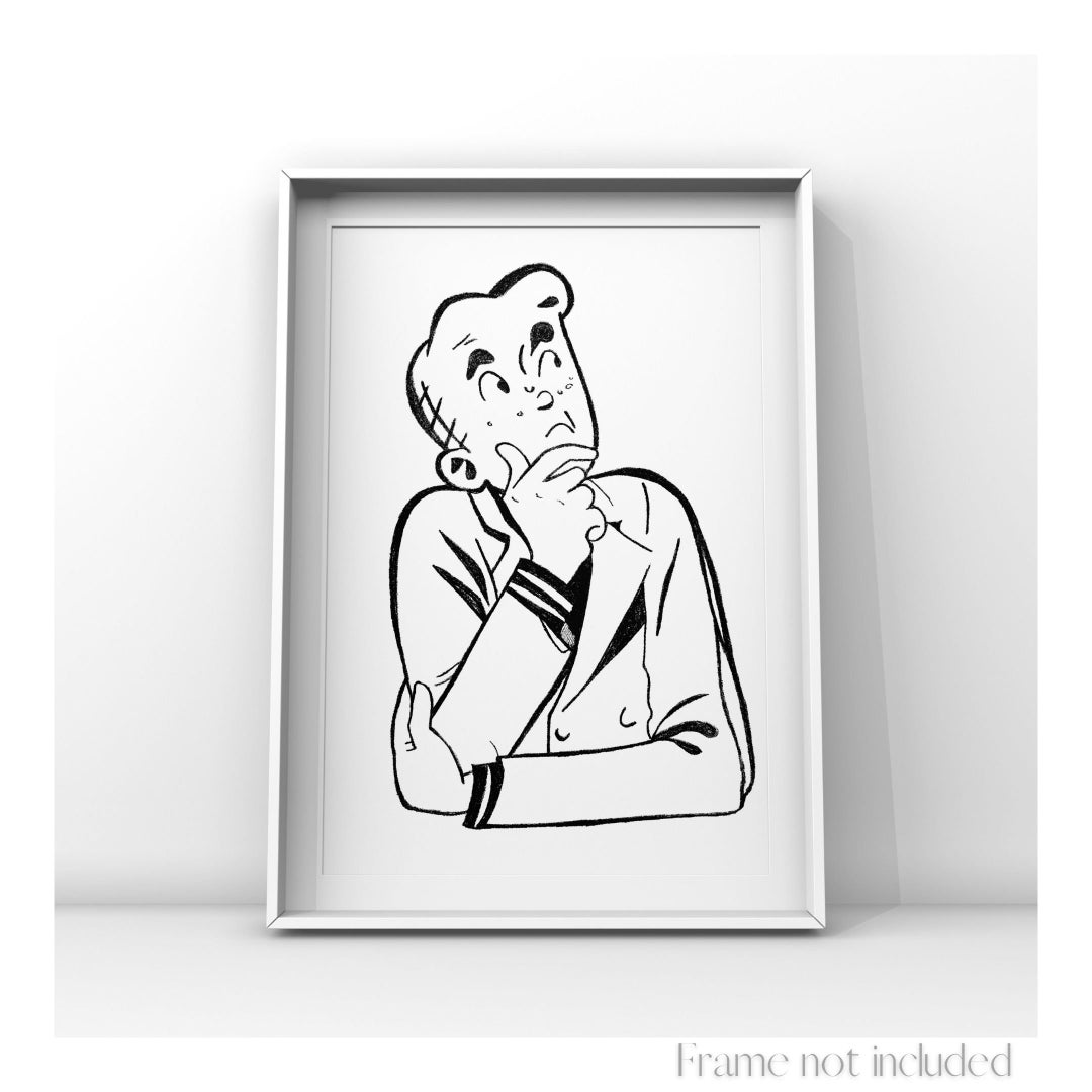 Archie Archibald Andrews Archie Comics Art Illustration Print Riverdale ...