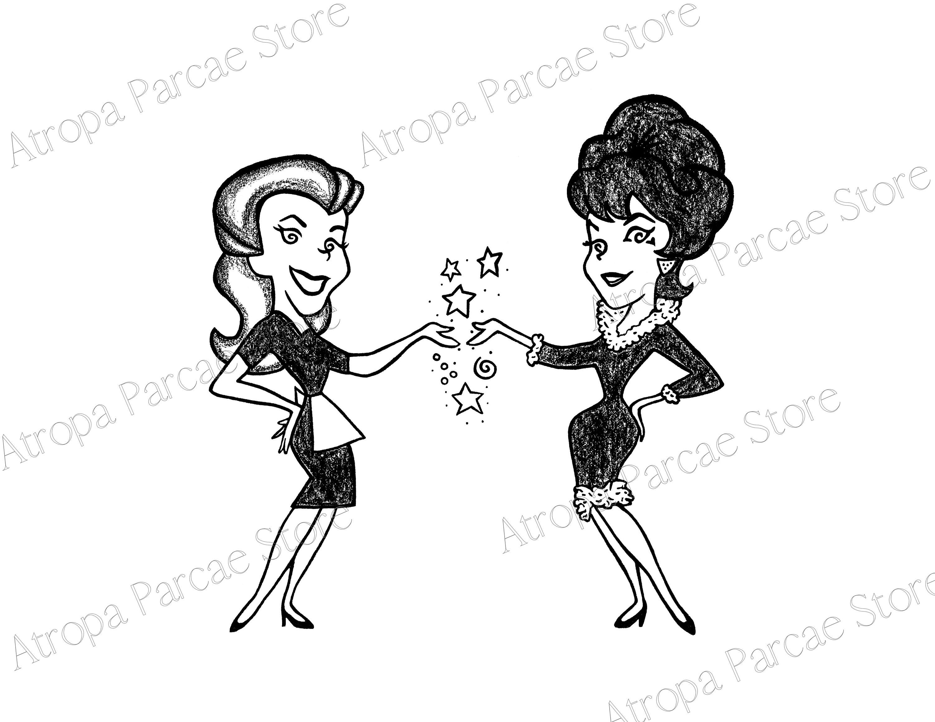 Bewitched Elizabeth Montgomery Samantha Stephens Illustration Serena ...
