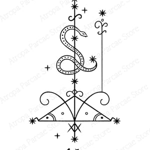 Veve Loko Voodoo Symbol Print Loco Loa Sigil New Orleans Magic Poster ...