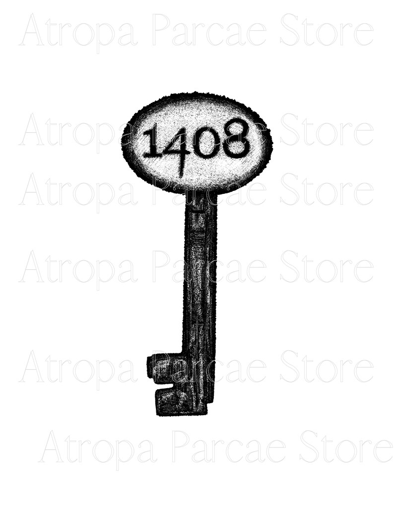1408 Dolphin Hotel Illustration Key Stephen King Print New York Horror ...
