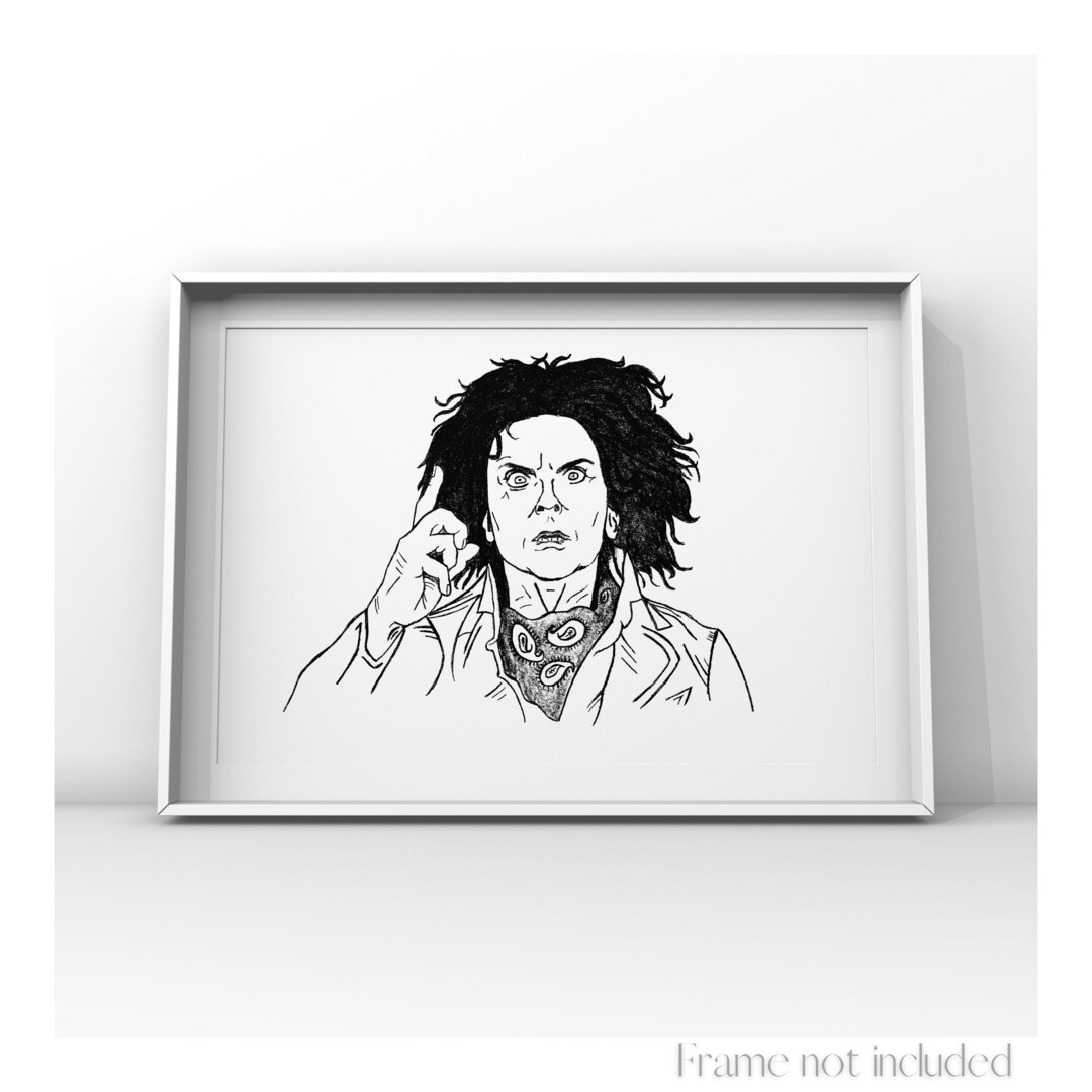 Marillion Steve Hogarth Print British Singer Rock Band Illustration ...