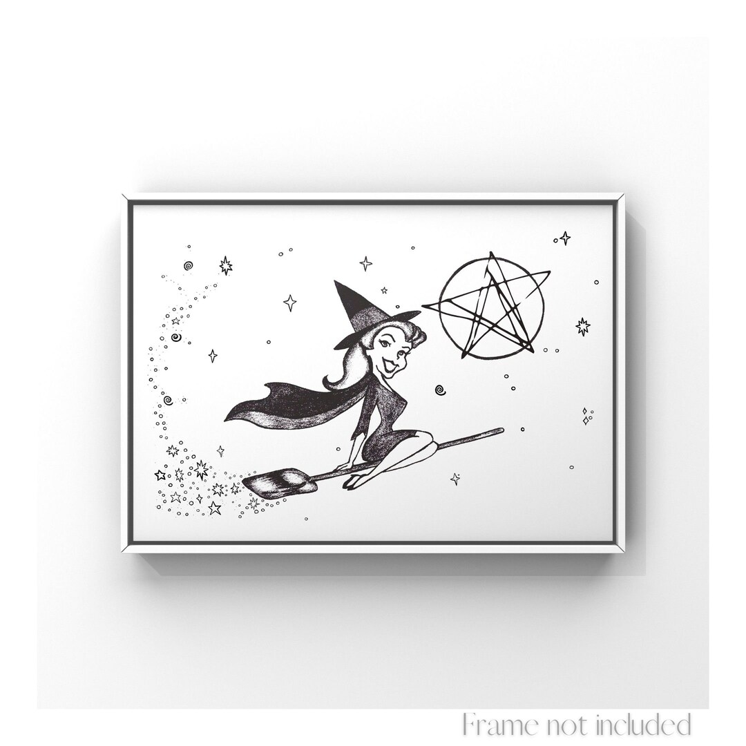 Bewitched Elizabeth Montgomery Samantha Stephens Illustration Print ...
