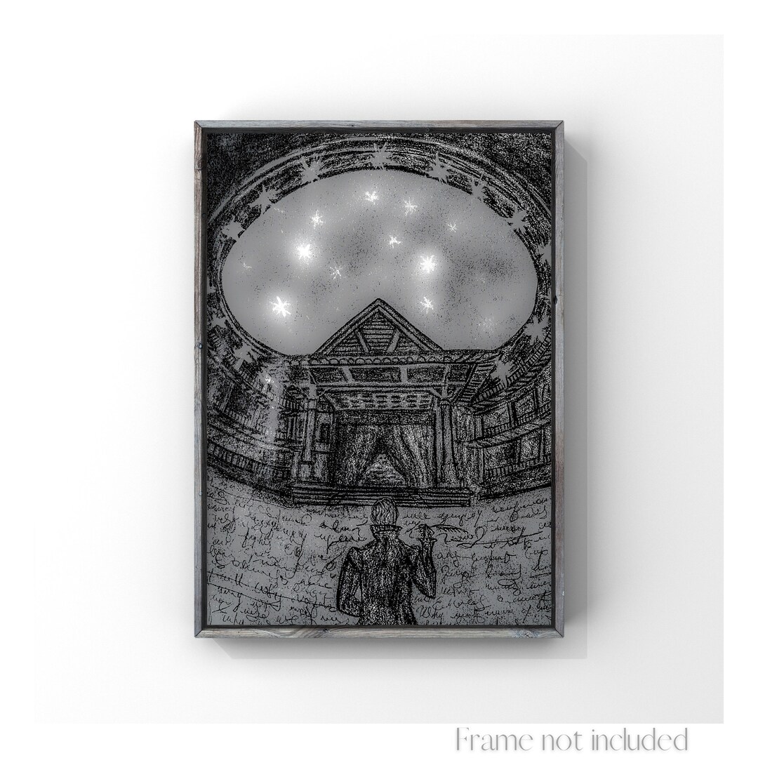 William Shakespeare Print the Globe Theater Painting London ...