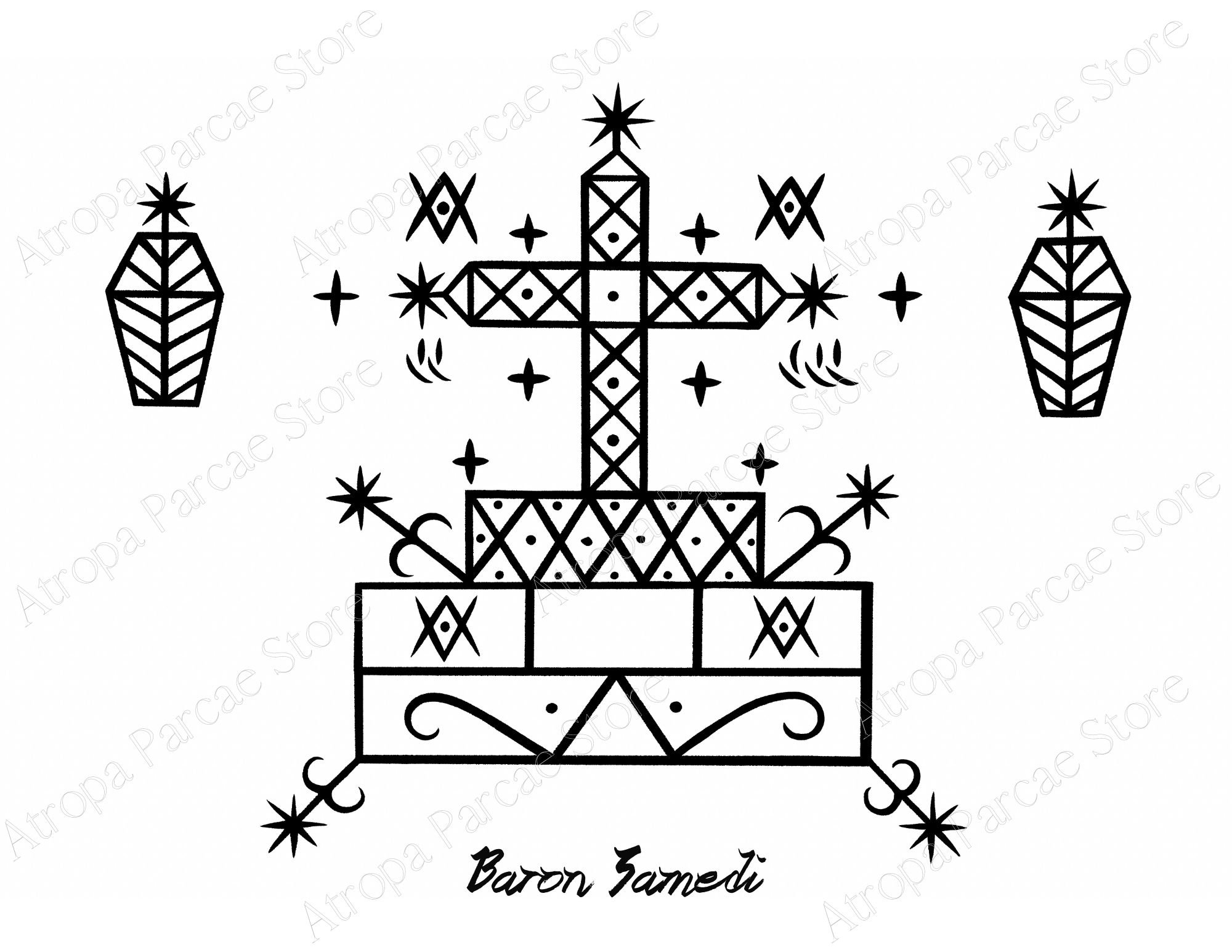 Baron Samedi Veve Tattoo